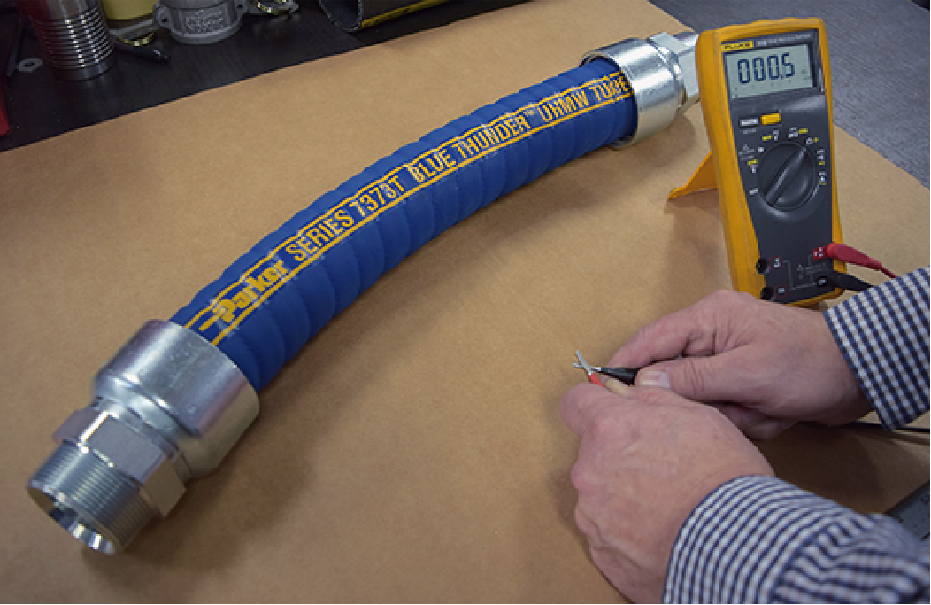 Fabricating Electrically Conductive Industrial Hose Assemblies