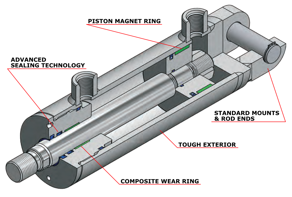 Hydraulic Cylinder Cutaway